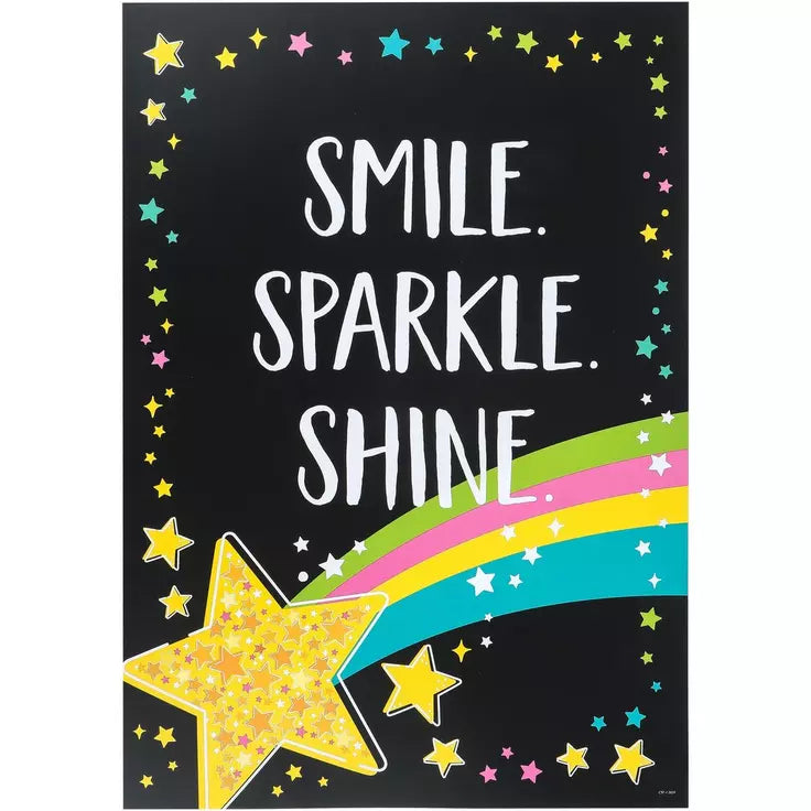 SMILE SPARKLE SHINE POSTER – Learning Post & Toys