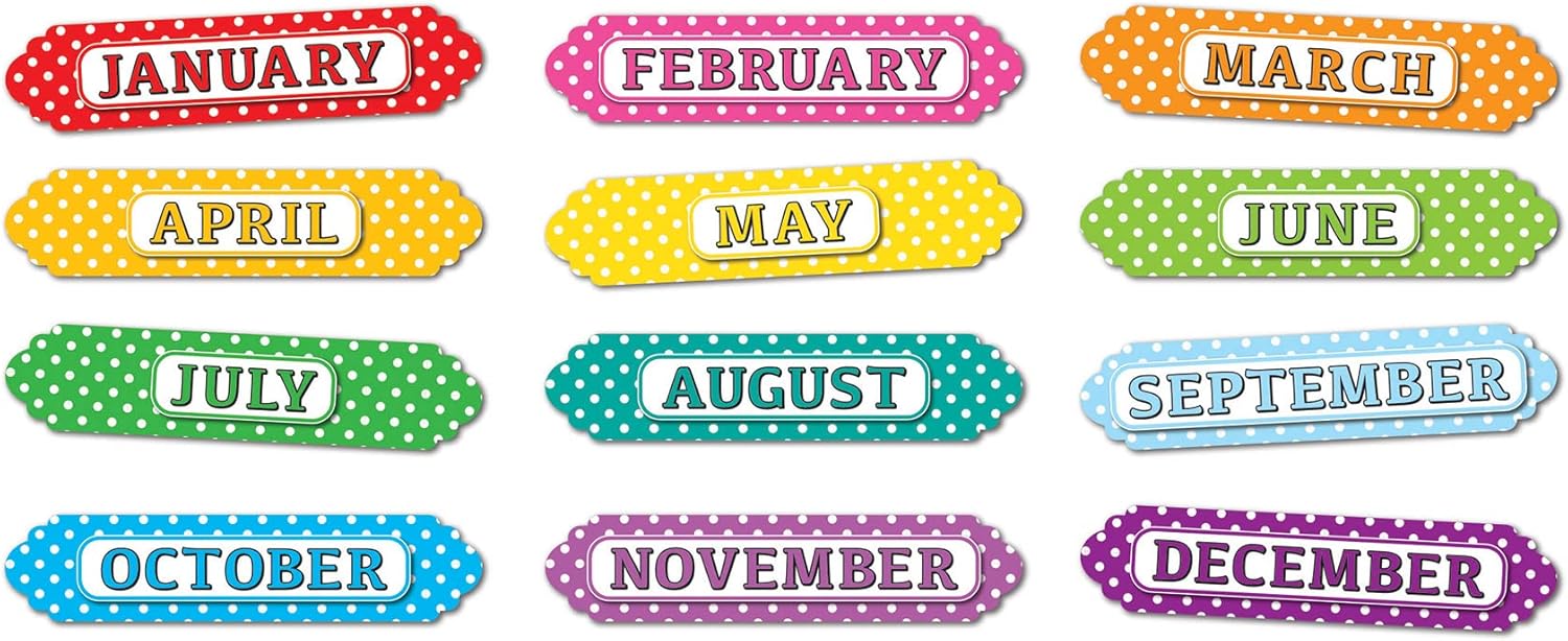 COLOR DOTS MONTHS OF THE YEAR – Learning Post & Toys