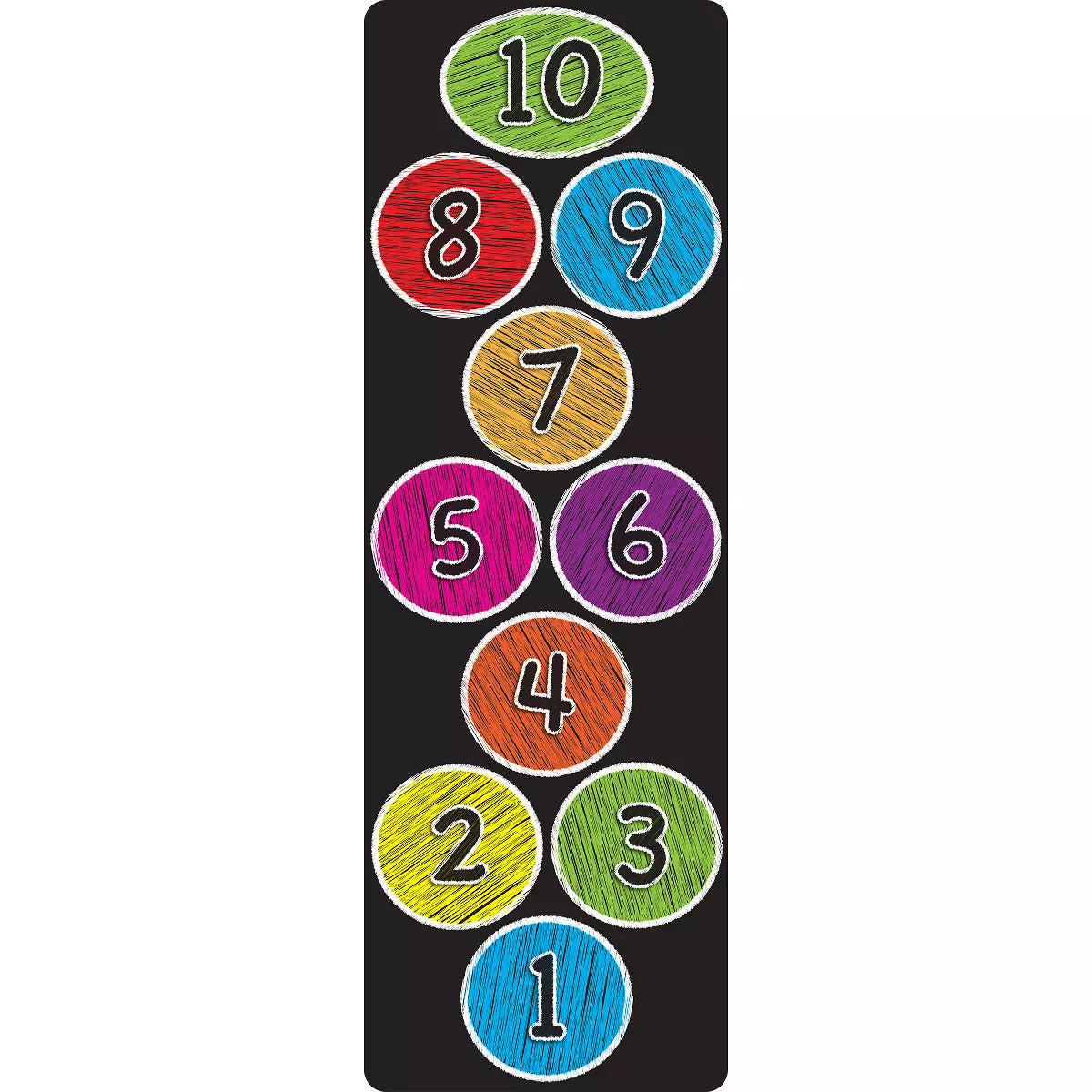 NUMBERS CHALK CIRCLES FLOOR MAT – Learning Post & Toys