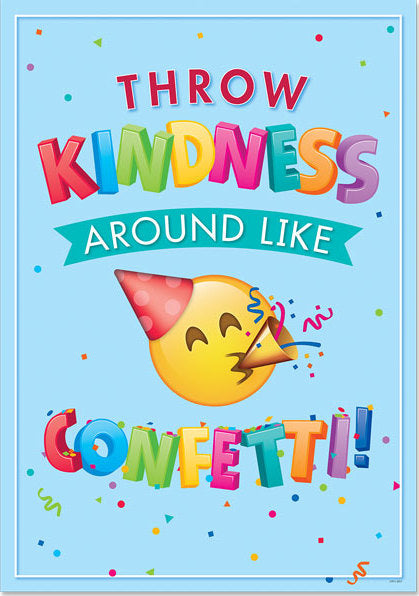 Throw Kindness... Emoji Fun Inspire U Poster – Learning Post & Toys