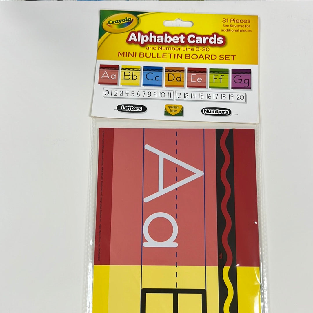 CRAYOLA ALPHABET MINI BULLETIN BOARD – Learning Post & Toys