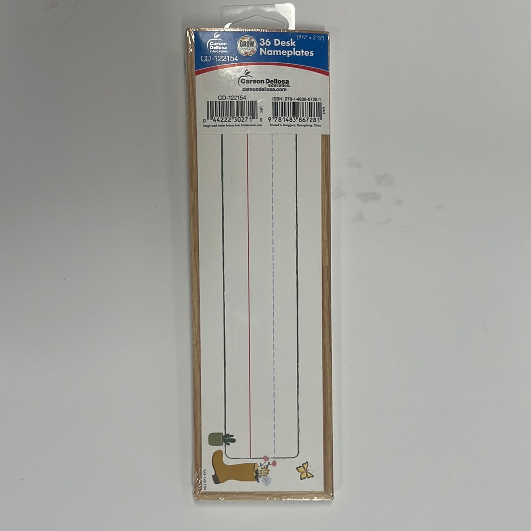 NAMEPLATES DESK PLATES & STRIPS – Learning Post & Toys