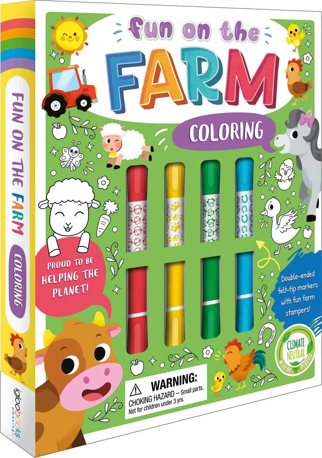 Fun on the Farm Coloring Set: with Double-Ended Stamp Markers ...