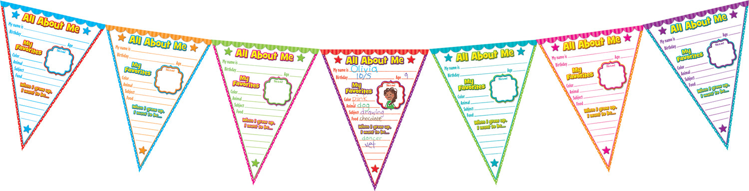 ALL ABOUT ME PENNANTS BB – Learning Post & Toys