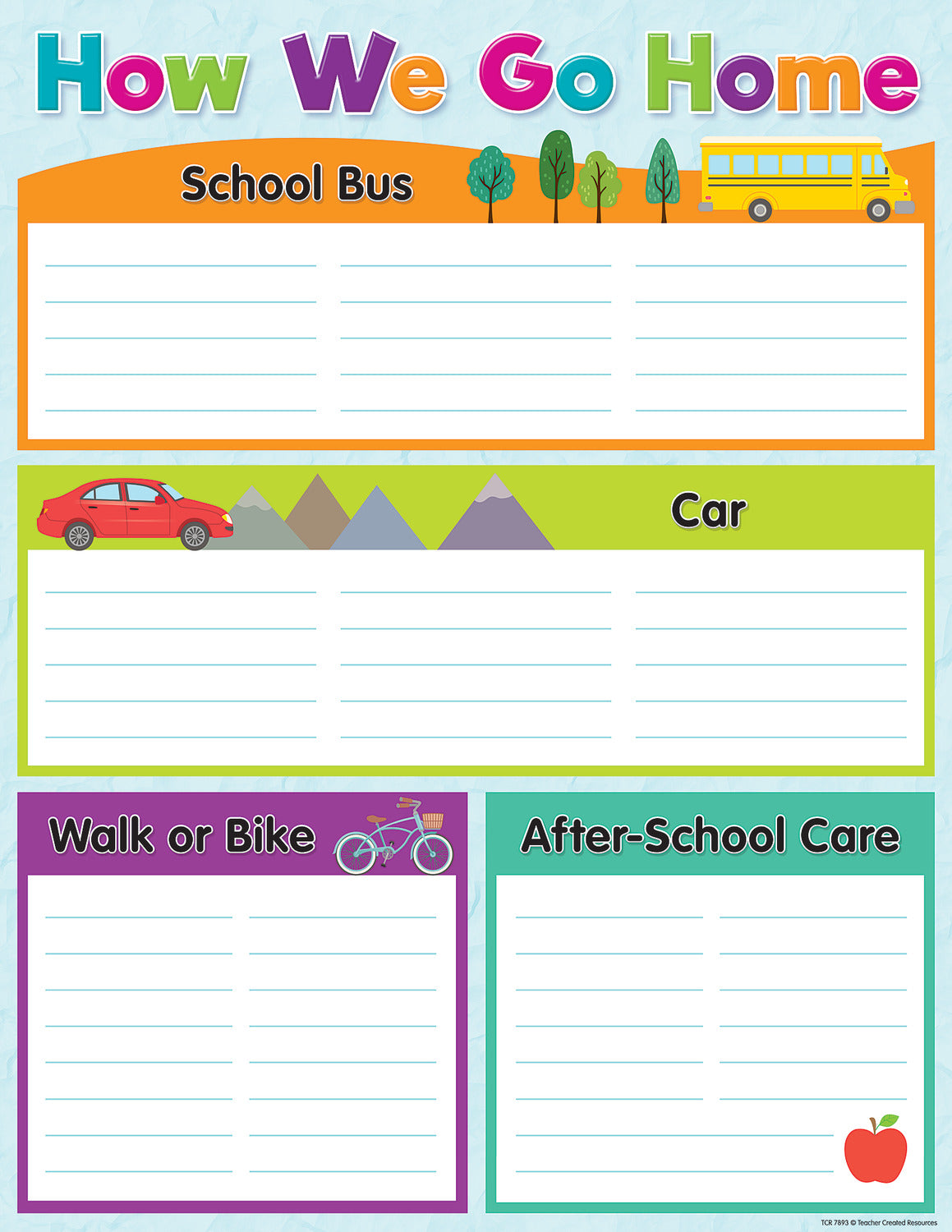 HOW WE GO HOME CHART – Learning Post & Toys