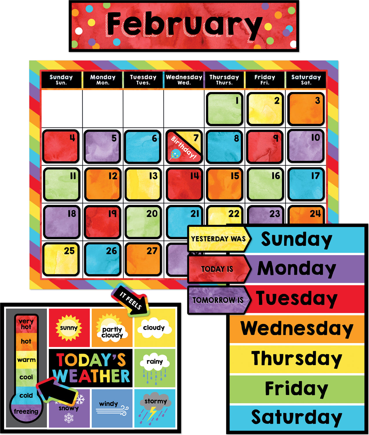 Celebrate Learning Calendar Bulletin Board Set – Learning Post & Toys