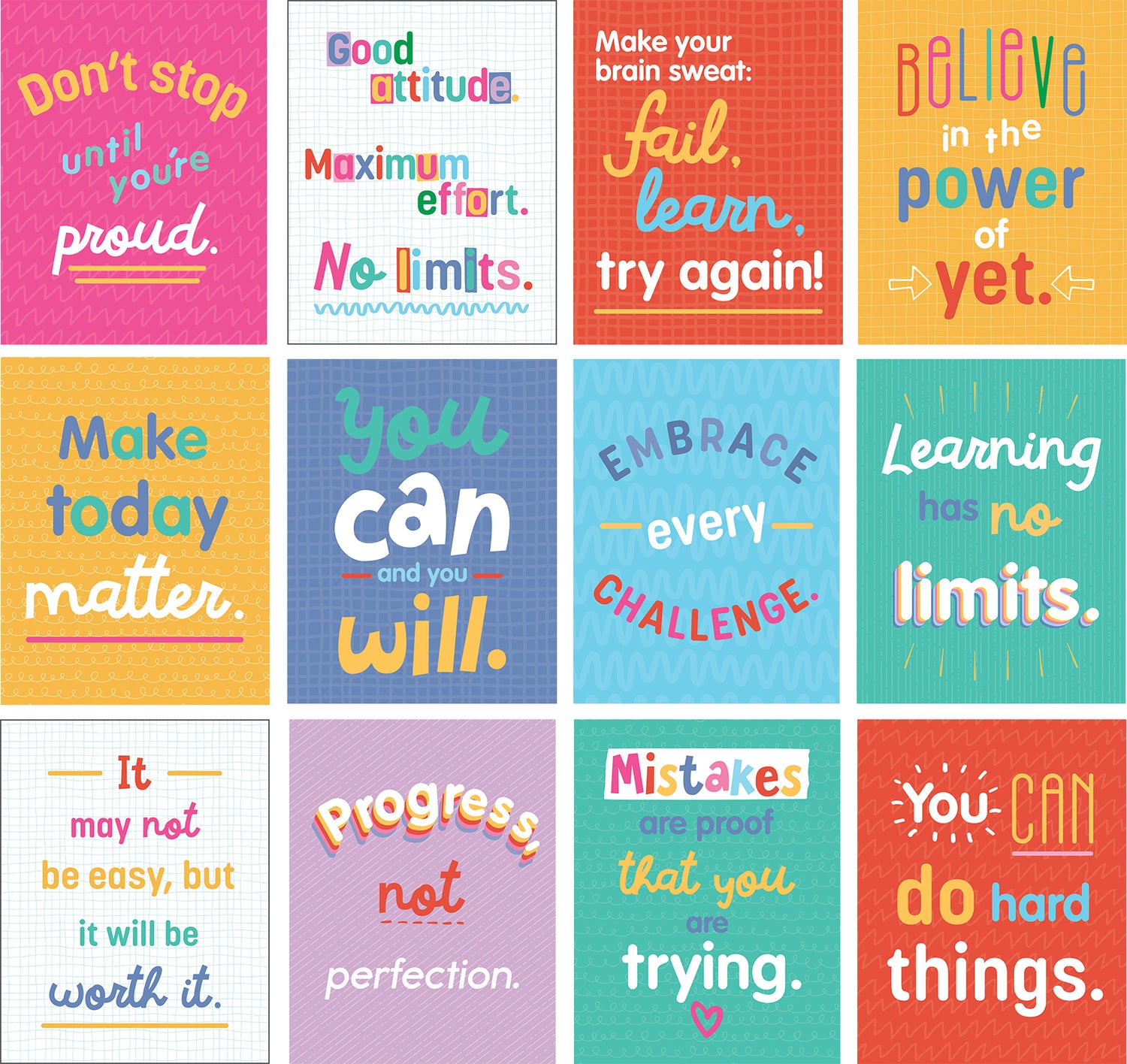 Mini Posters: Growth Mindset Quotes – Learning Post & Toys