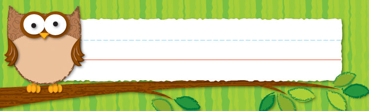 Owls Nameplates – Learning Post & Toys
