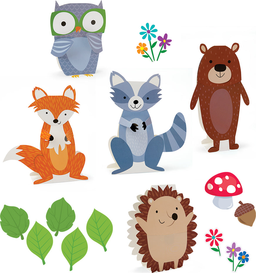 Stand-Up Woodland Friends (Pop It!) Bulletin Board – Learning Post & Toys