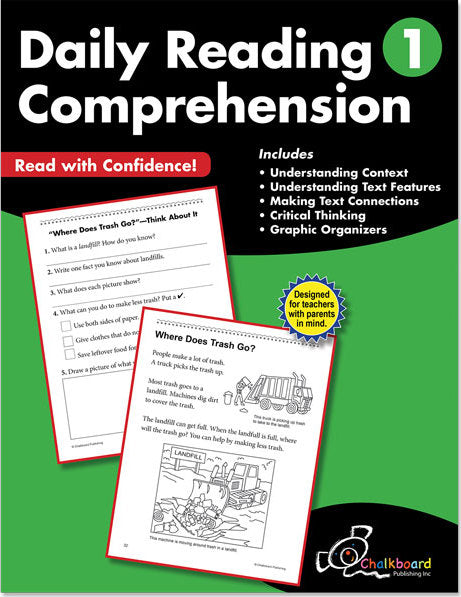Daily Reading Comprehension Grade 1 Chalkboard Workbook – Learning Post ...