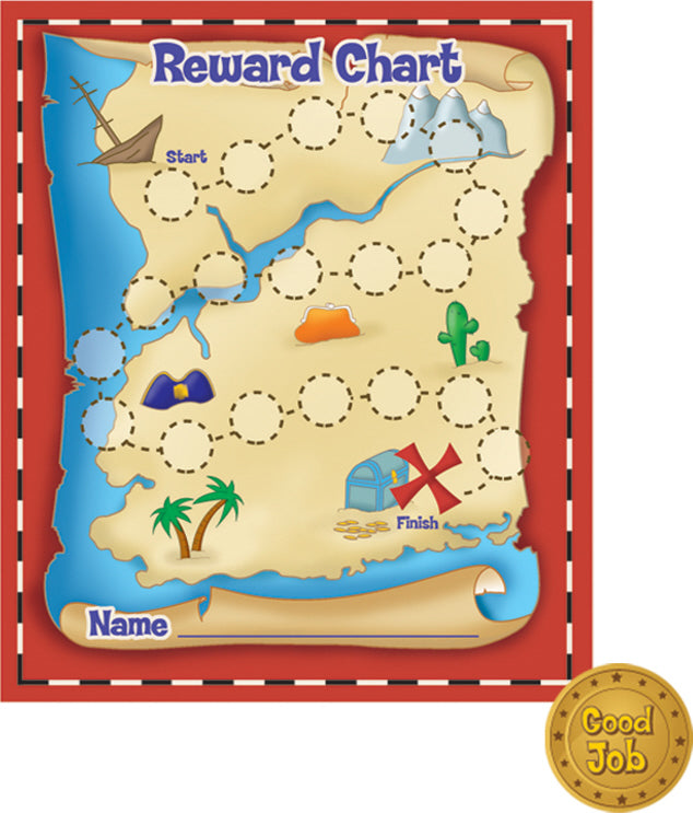 Treasure Hunt Mini Reward Charts With Stickers – Learning Post & Toys