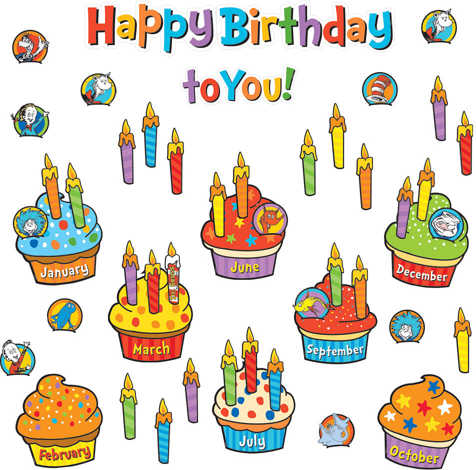Dr. Seuss Birthday Mini Bulletin Board Set – Learning Post & Toys