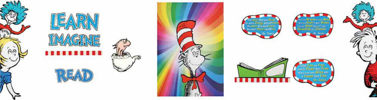 Classroom Supplies Dr. Seuss Cat in the Hat 3D Bulletin Board Set ...