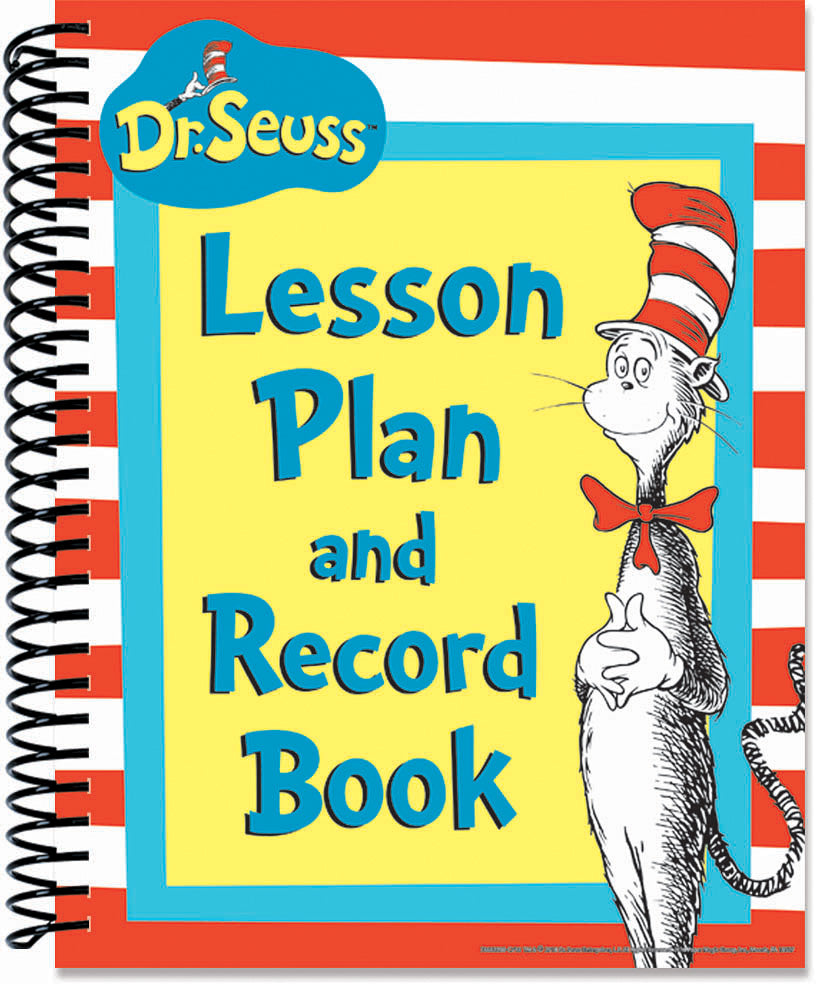Dr. Seuss's Cat In Hat Lesson Plan/Record Book Miscellaneous: 40 Weeks ...
