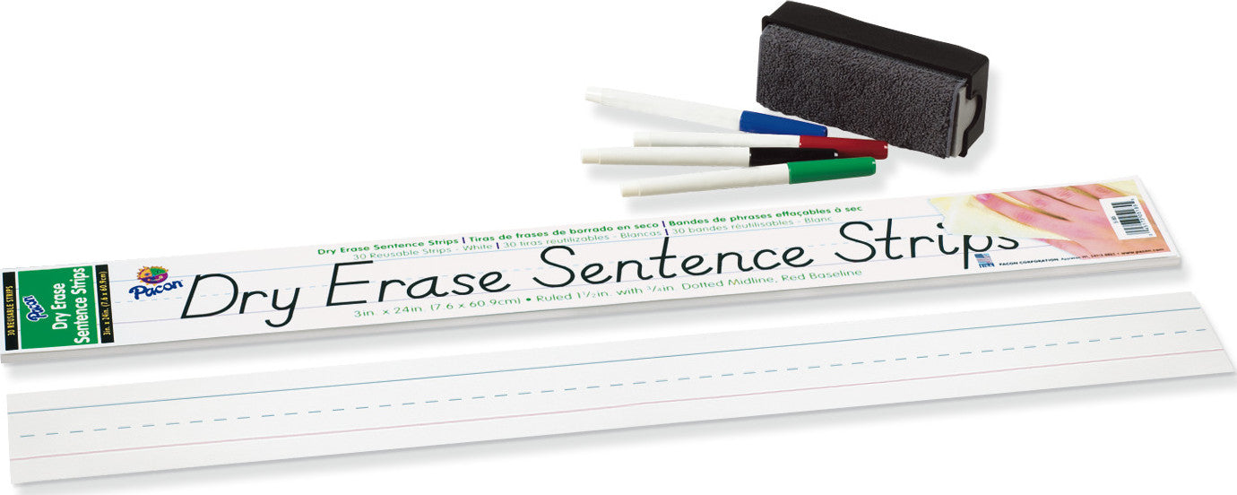 Dry Erase Sentence Strips – Learning Post & Toys