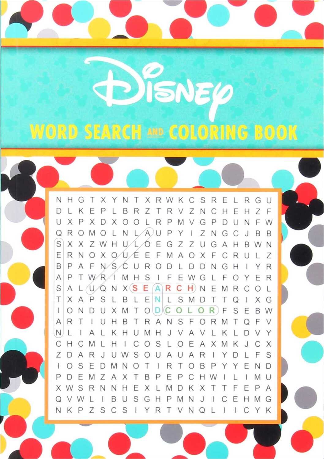 DISNEY WORD SEARCH AND COLORING BOOK – Learning Post & Toys