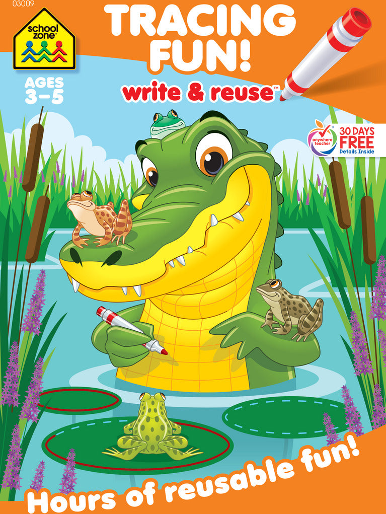 Tracing Fun! Write & Reuse Workbook – Learning Post & Toys