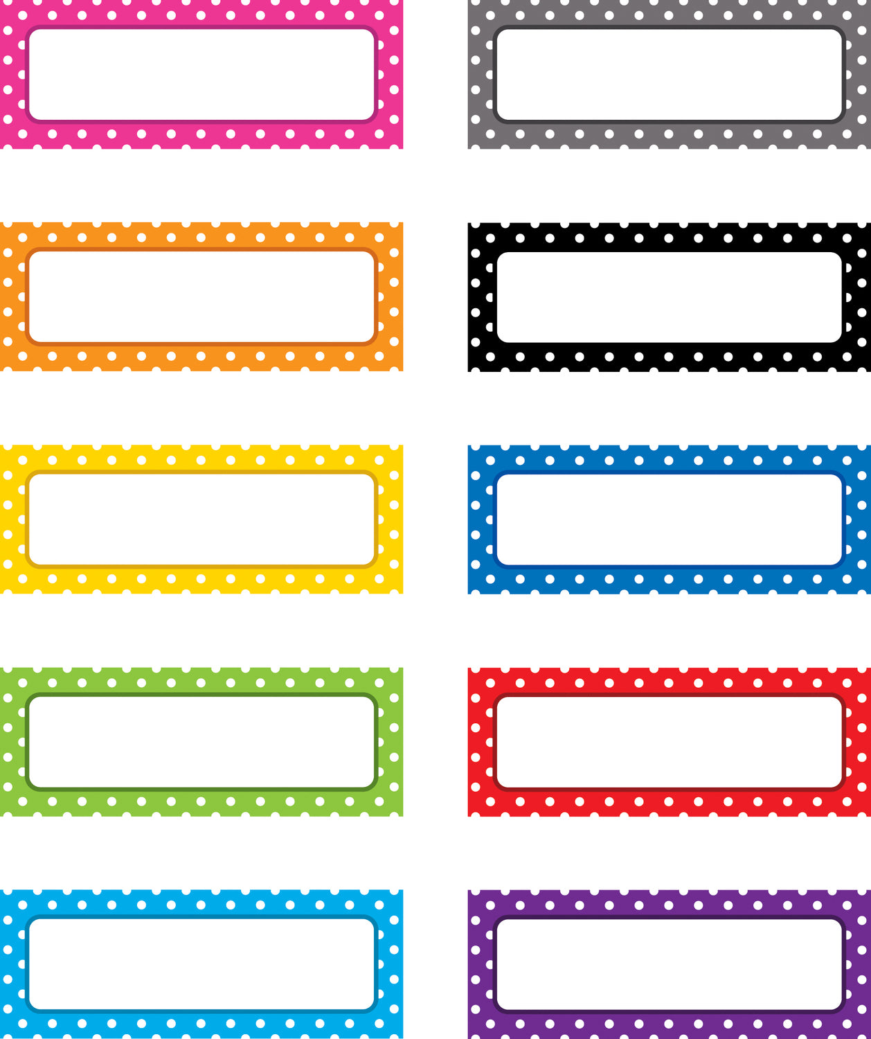 Polka Dots Magnetic Labels – Learning Post & Toys