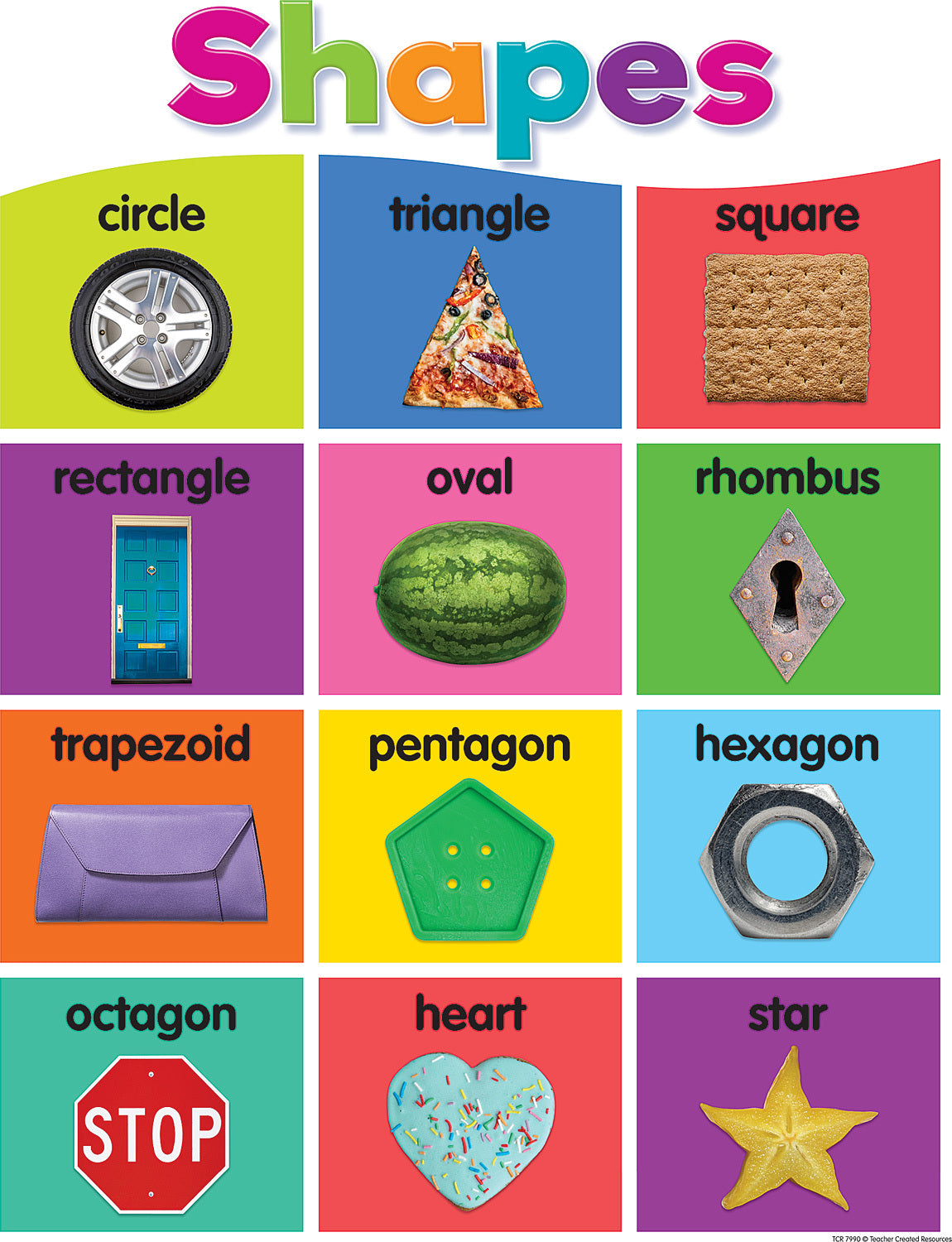 Colorful Shapes Chart – Learning Post & Toys