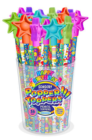 HAPPY BIRTHDAY POPPER TOPPERS - EACH – Learning Post & Toys