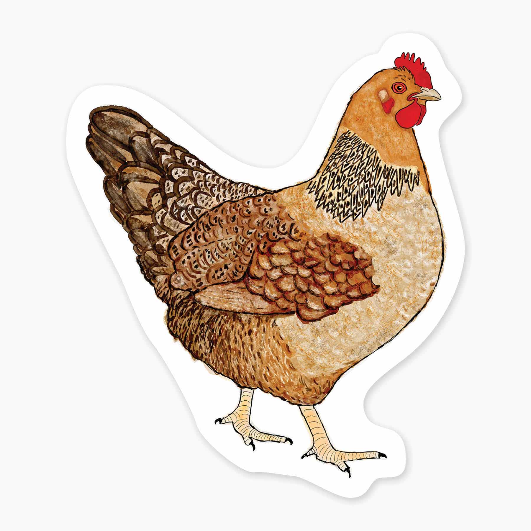 HEN 3" STICKER – Learning Post & Toys