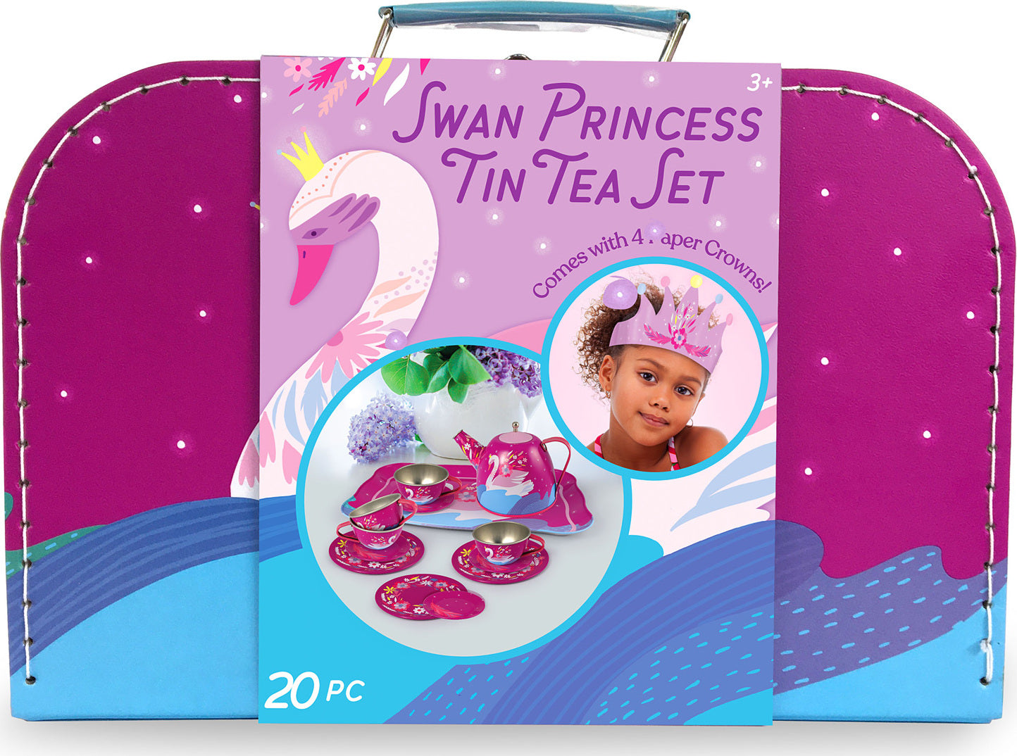 Swan Princess Tin Tea Set – Learning Post & Toys
