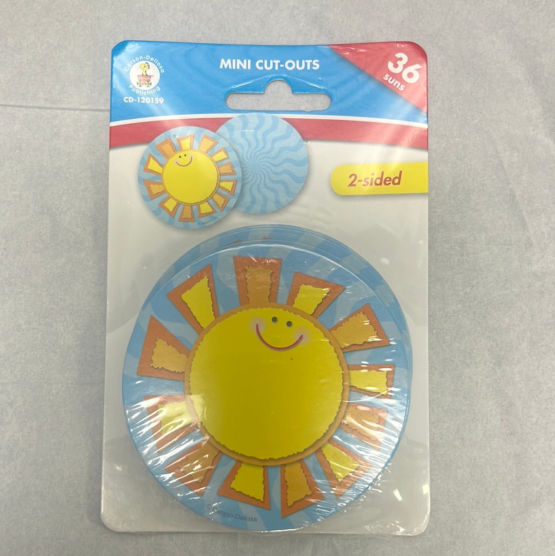 Suns Mini Cut-Outs – Learning Post & Toys