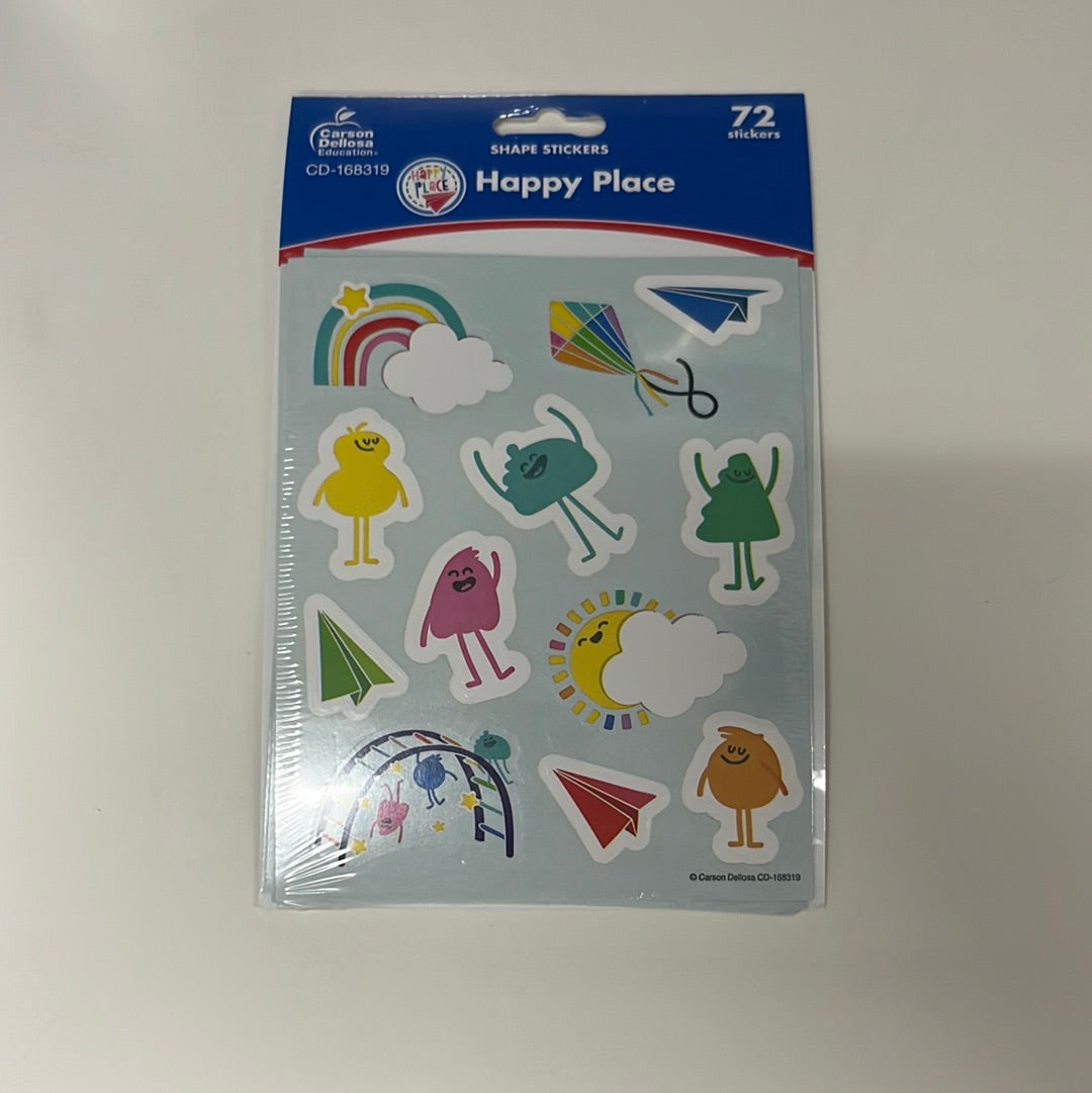 HAPPY PLACE HAPPY PLACE STICKERS - SHAPE – Learning Post & Toys