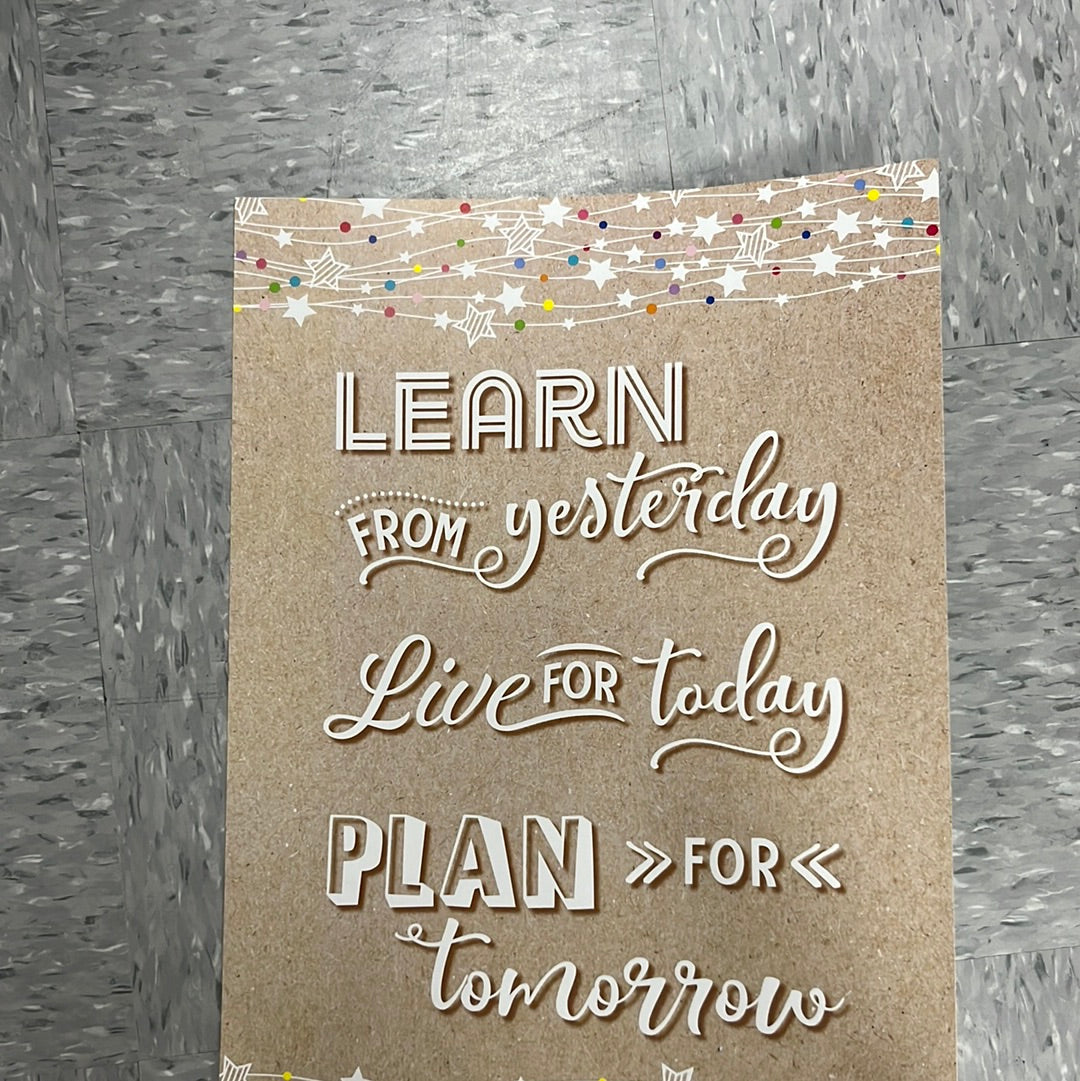 LEARN FROM YESTERDAY POSTER – Learning Post & Toys