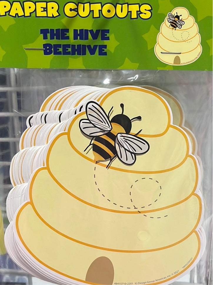 Eureka EU-841571 The Hive Beehive Paper Cut-Outs – Learning Post & Toys