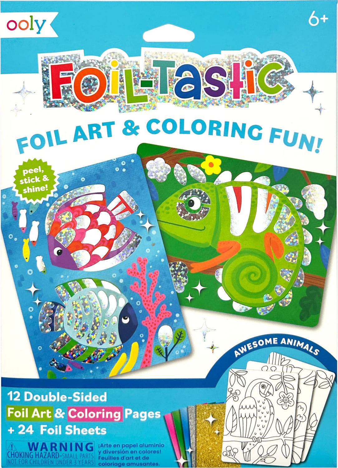 Foil-tastic Foil Art & Coloring Set - Awesome Animals – Learning Post ...
