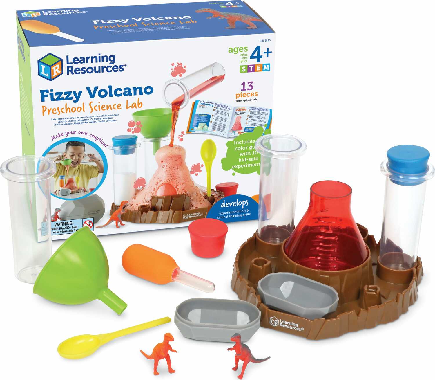 Fizzy Volcano Preschool Science Lab – Learning Post & Toys
