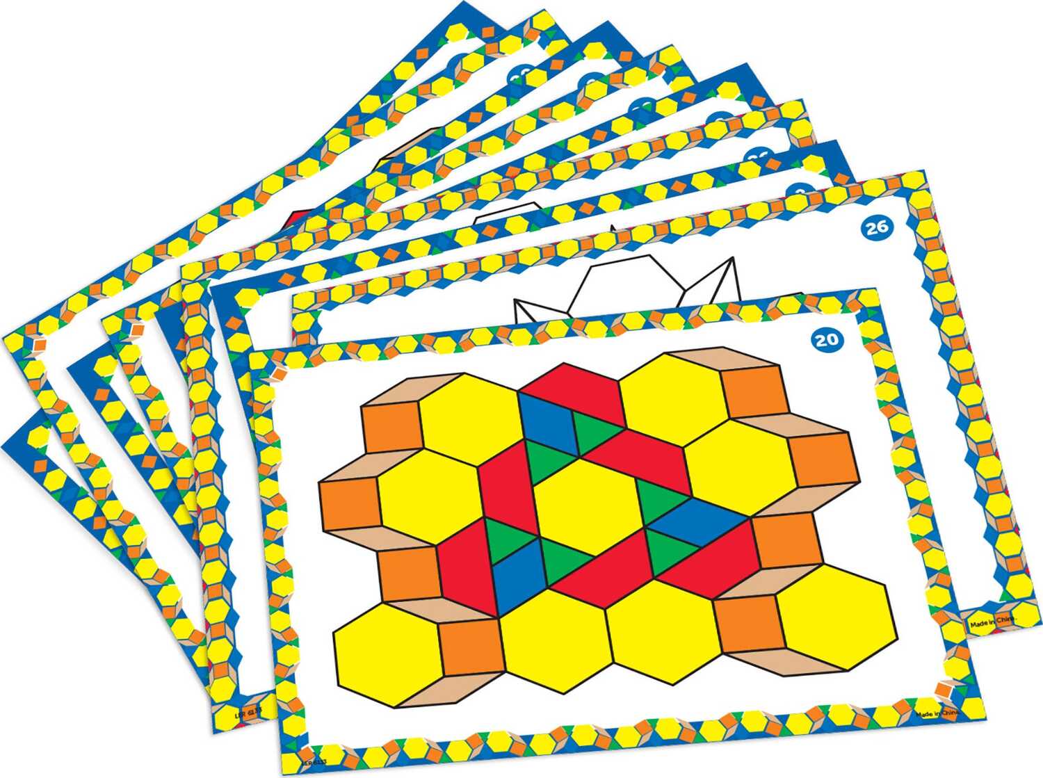 Pattern Block Design Cards – Learning Post & Toys