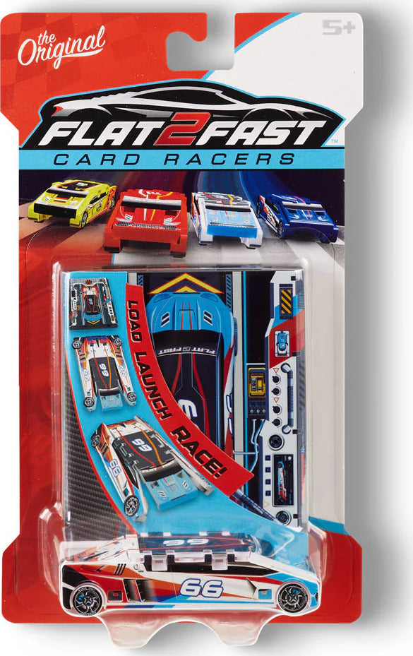 Flat 2 Fast Card Racers (Sky Blue) – Learning Post & Toys