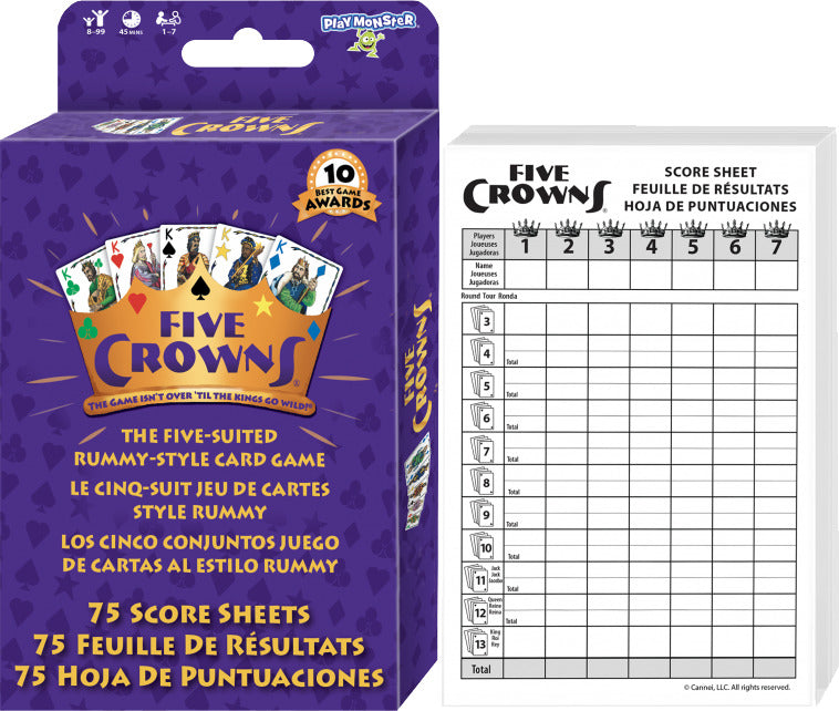 FIVE CROWNS SCOREPAD – Learning Post & Toys
