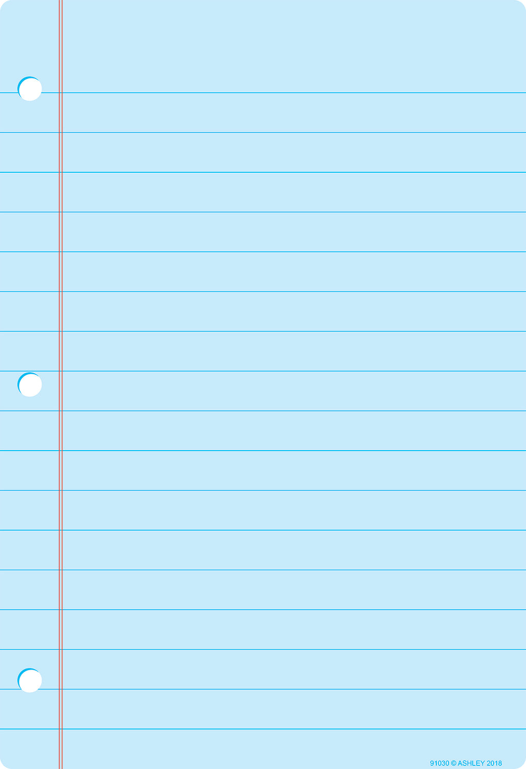 Light Blue Notebook Pages Smart Poly Chart 13" x 19" – Learning Post & Toys