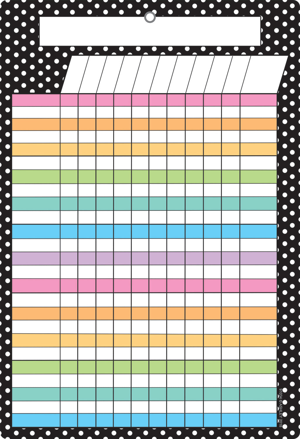 B&W Dots Incentive Smart Poly™ Chart 13"x19" – Learning Post & Toys