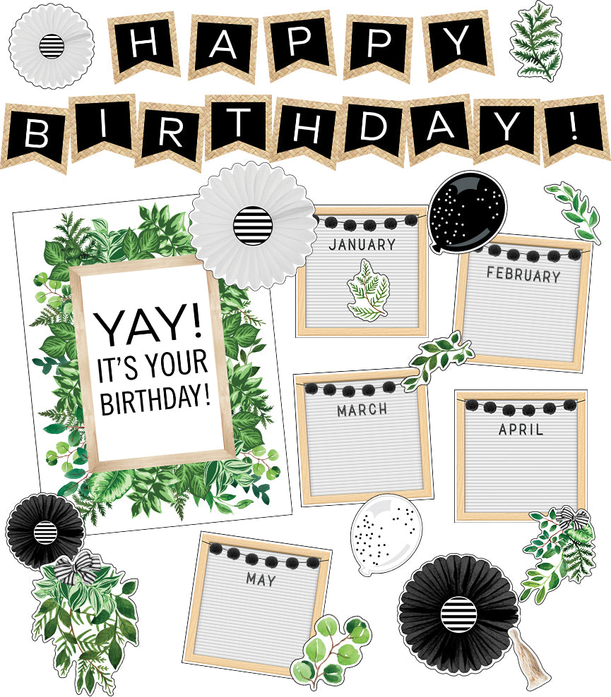 Simply Boho Birthday Bulletin Board Set – Learning Post & Toys