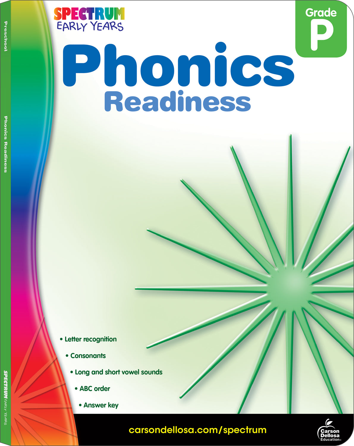 Spectrum Phonics Readiness Preschool Workbooks, Phonics for Toddlers 2 ...