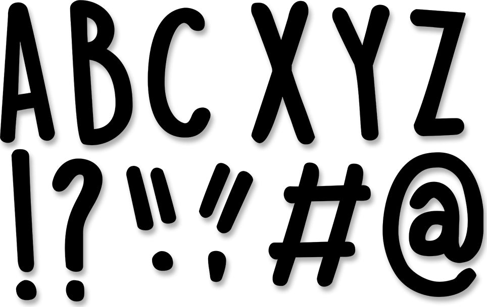 Casual Black (Core Decor) Letters – Learning Post & Toys