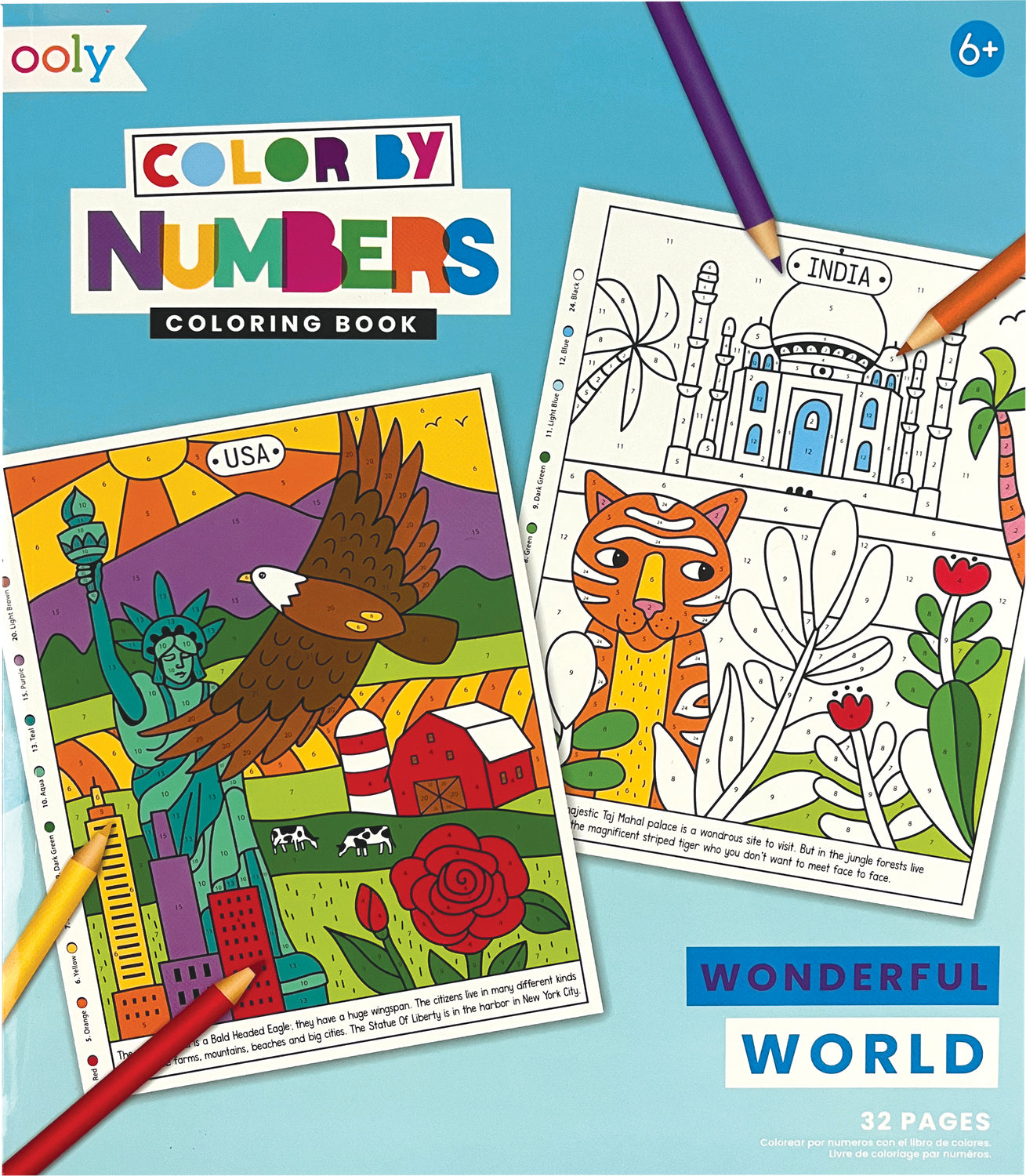 WONDERFUL WORLD COLOR BY NUMBER – Learning Post & Toys
