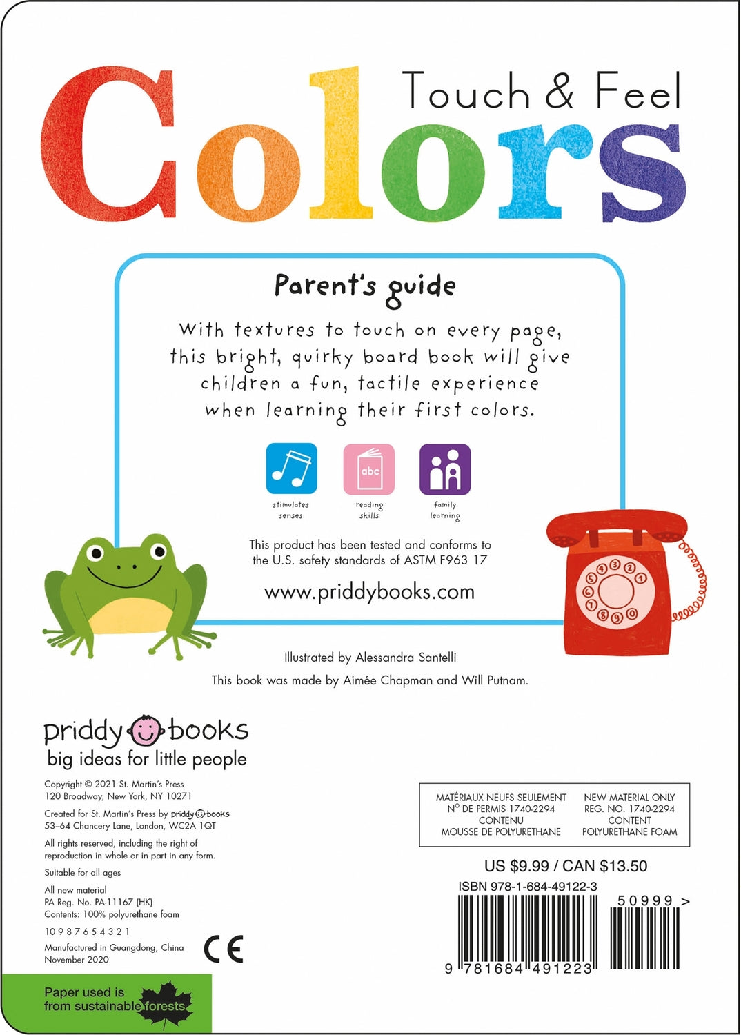 Learn and Explore: Touch and Feel Colors [Board book] Priddy, Roger ...