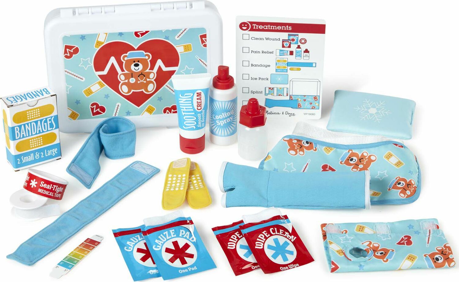 Melissa & Doug Get Well First Aid Kit Play Set â€“ 25 Toy Pieces ...