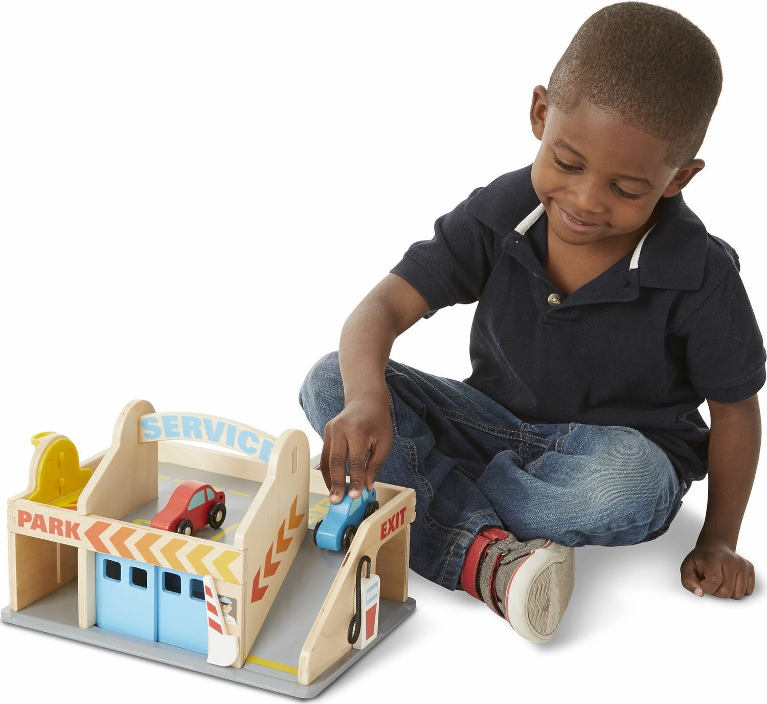 Service Station Parking Garage – Learning Post & Toys