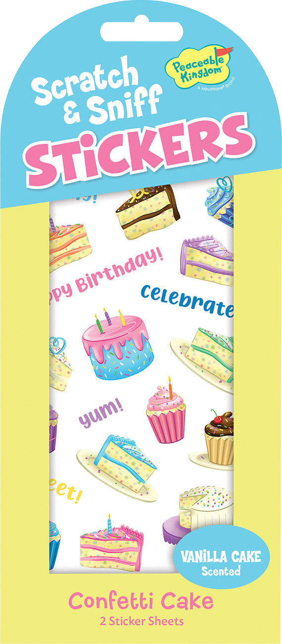 SCRATCH & SNIFF CONFETTI CAKE – Learning Post & Toys