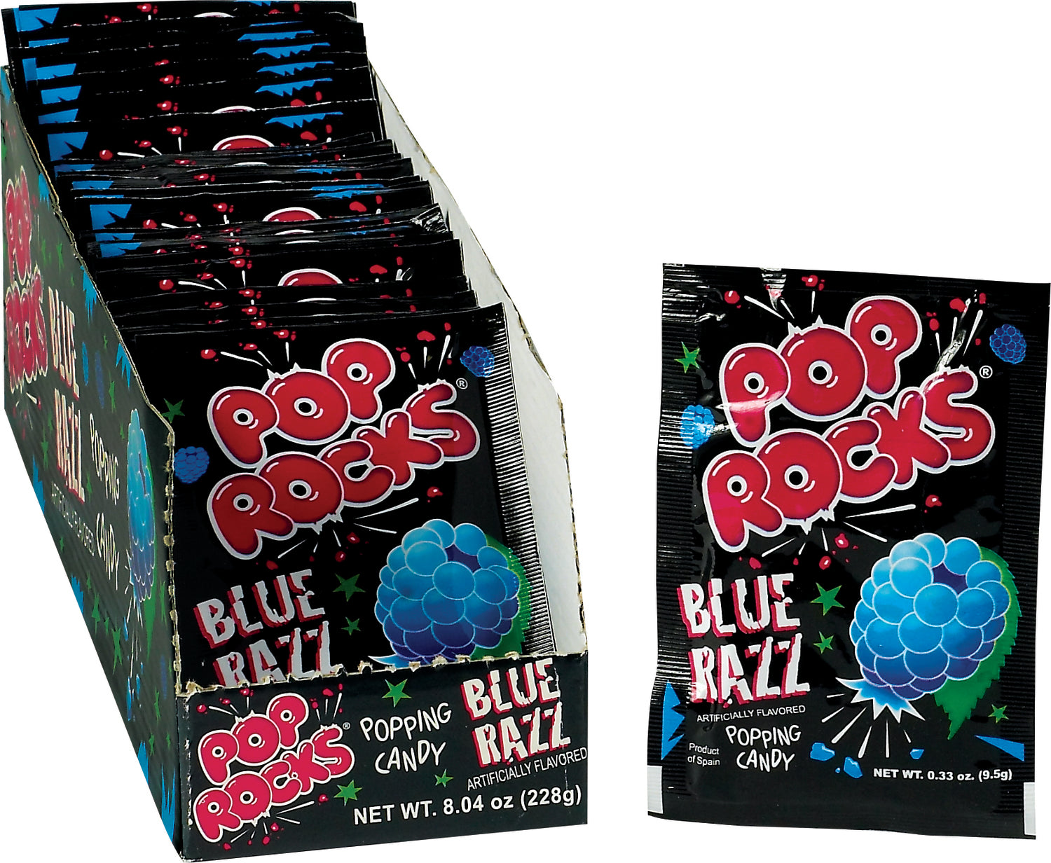 POP ROCKS POPPING CANDY BLUE RAZZ FLAVOUR 9.5G – Learning Post & Toys