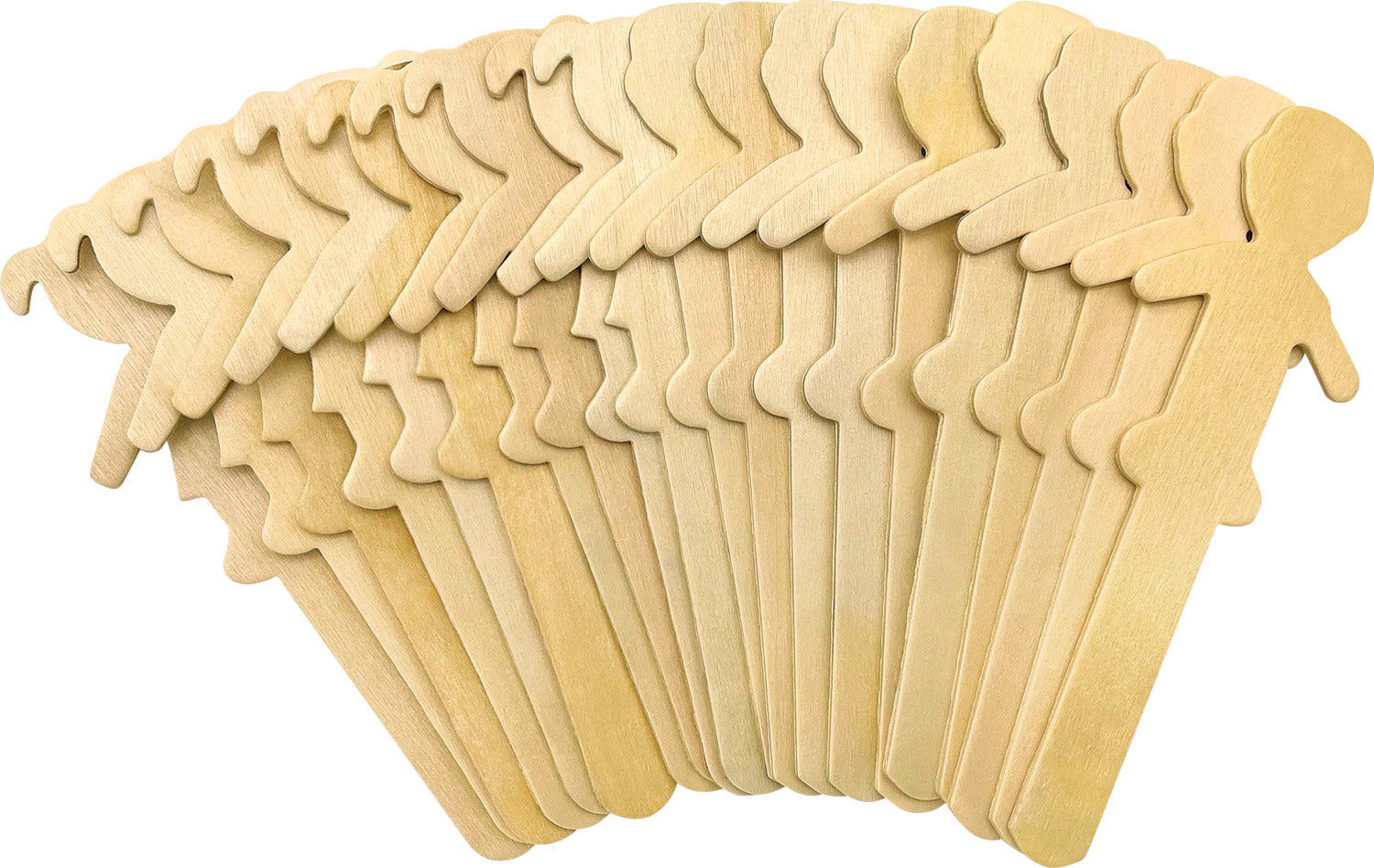 STEM BASICS: PEOPLE-SHAPED CRAFT STICKS - 50 COUNT – Learning Post & Toys