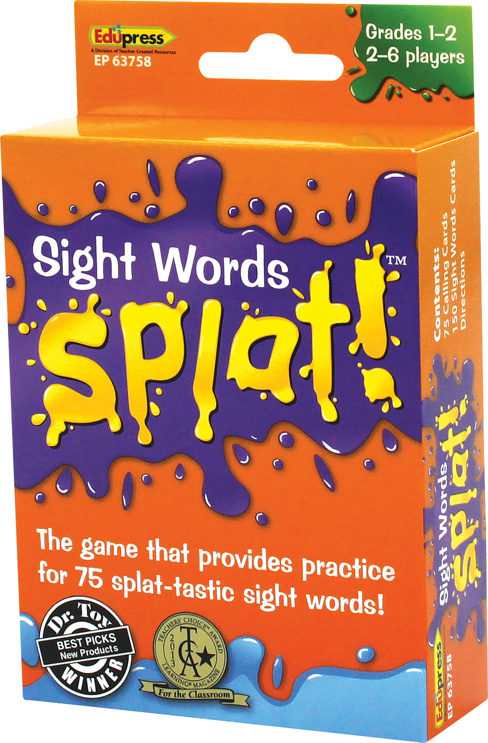 Splat Game: Sight Words (Gr. 1 - 2) – Learning Post & Toys