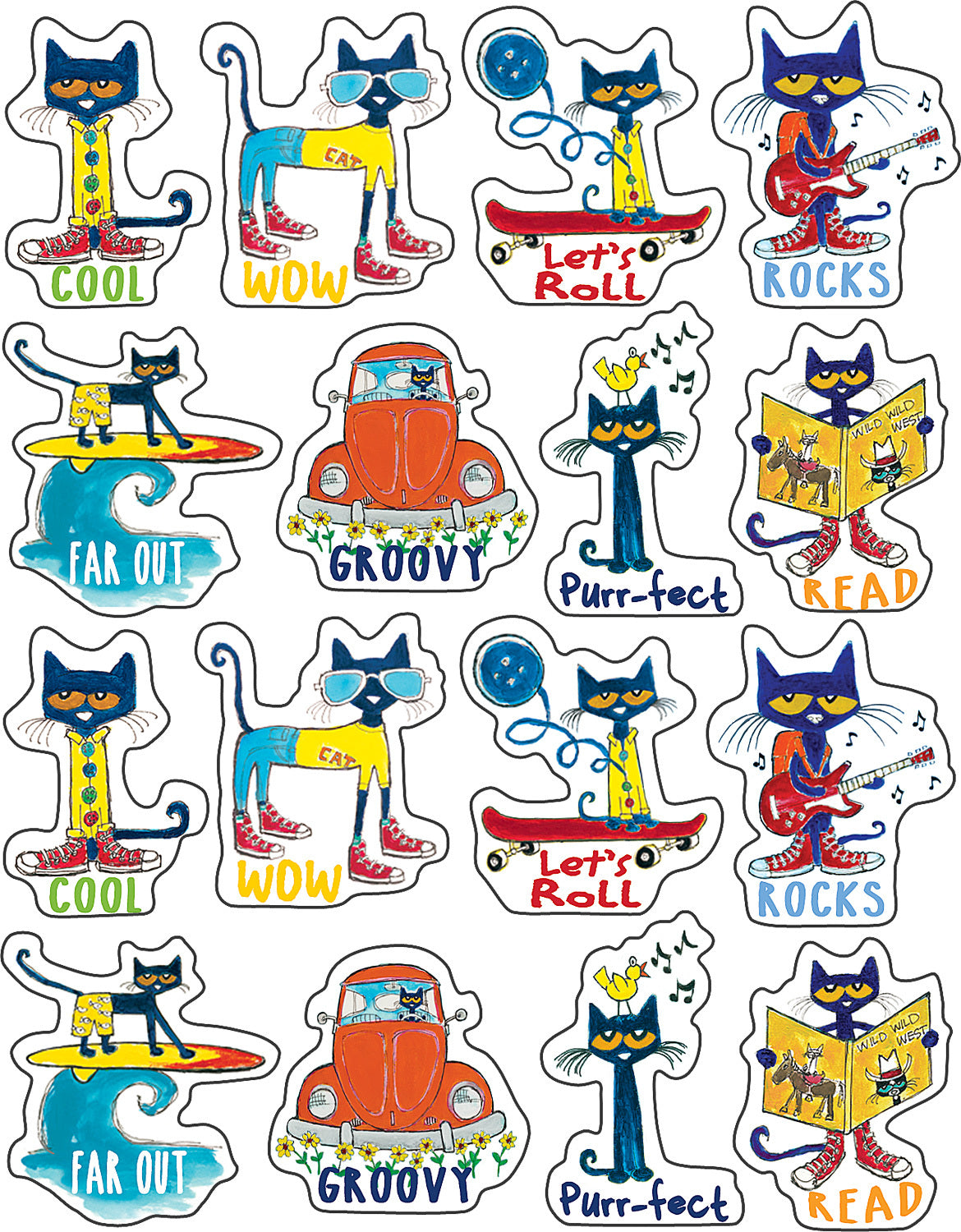 Pete The Cat Stickers – Learning Post & Toys