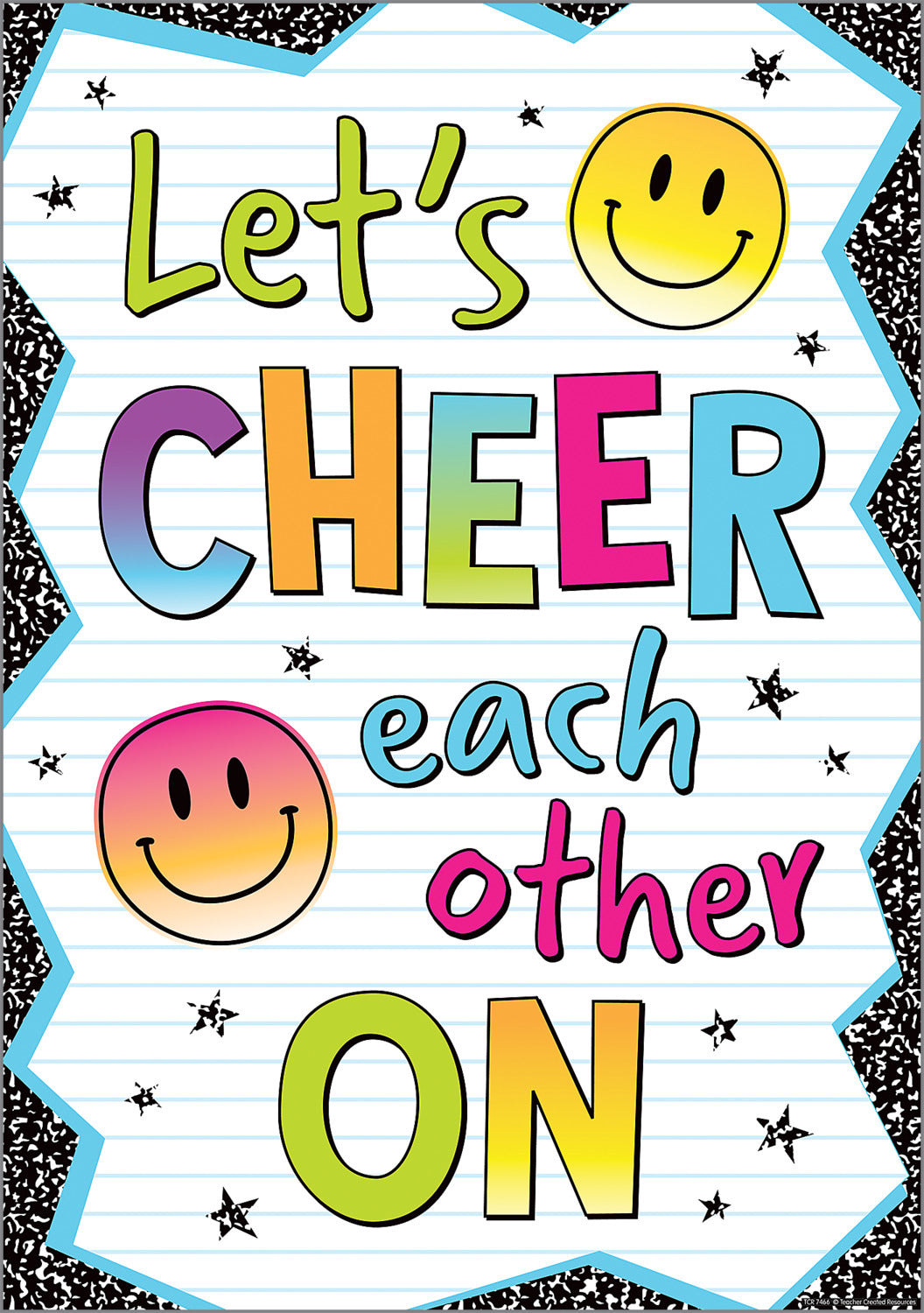 LET’S CHEER EACH OTHER ON POSITIVE POSTER BRIGHTS 4EVER DÉCOR POSITIVE ...